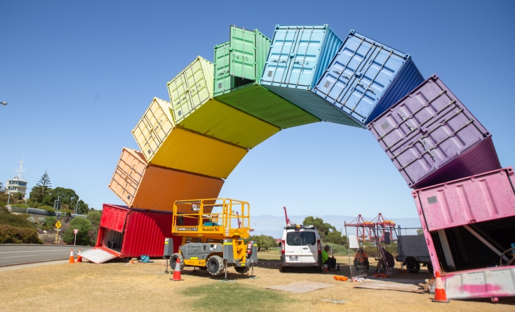 Container Rainbow gets some TLC | City of Fremantle Mayor's Blog